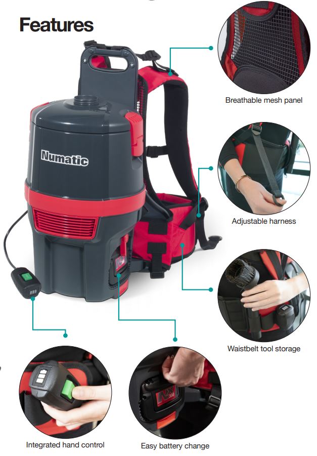 Numatic Backpack Vacuum